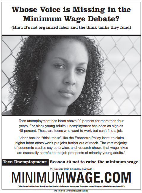 POLITICO Ads Warn of Consequences of Minimum Wage Hikes - MinimumWage.com